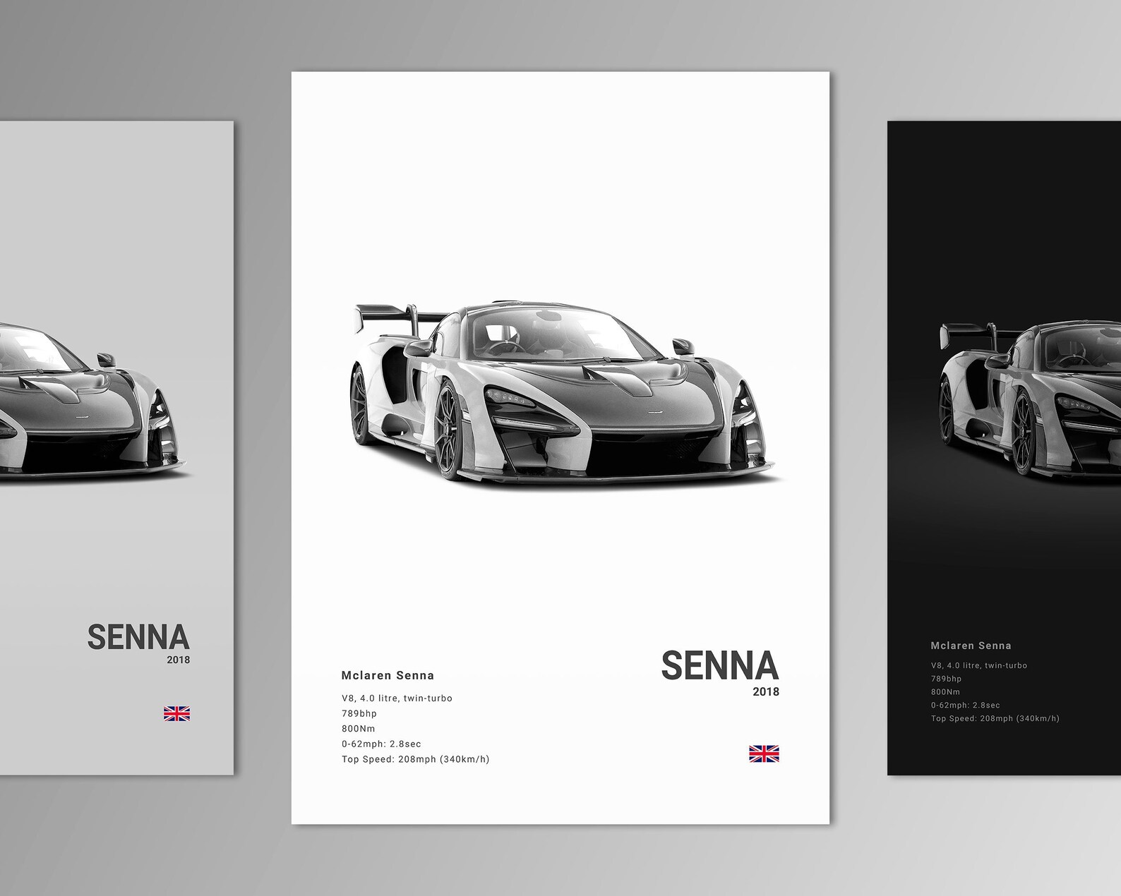 Mclaren Senna Poster Print Wall Art Car Photography - Etsy