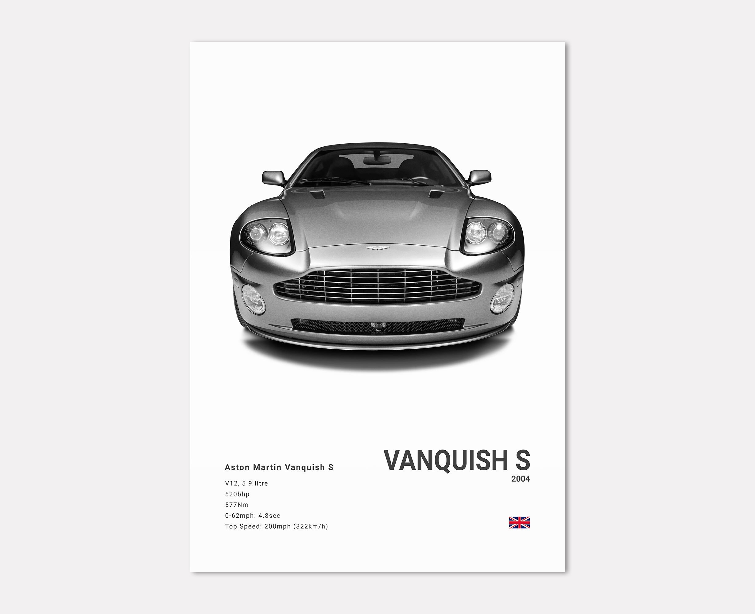 Aston Martin Vanquish S gen 1 Poster Print Wall Art Car Photography ...