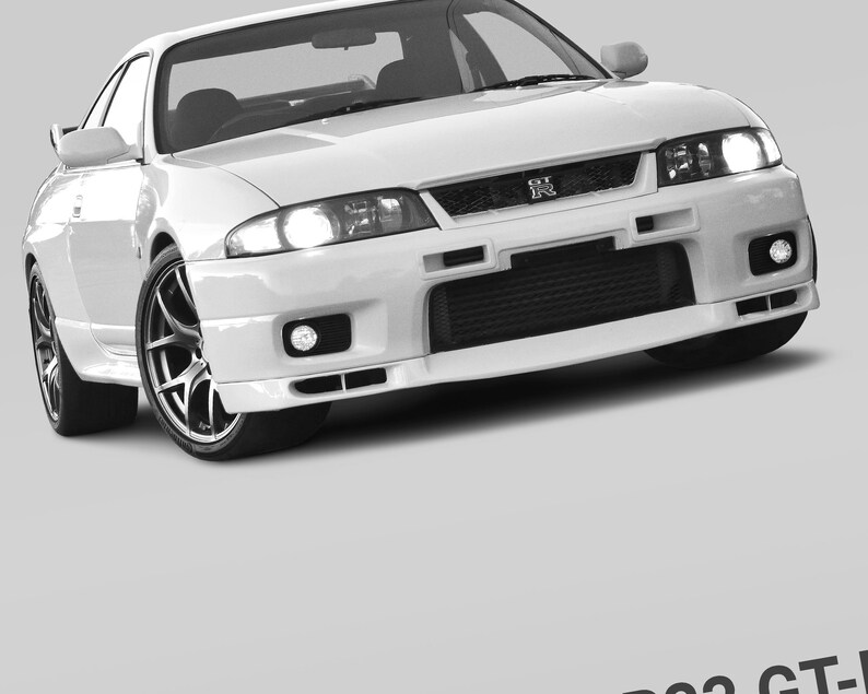 Nissan Skyline V-spec R33 Poster Print Wall Art Car - Etsy