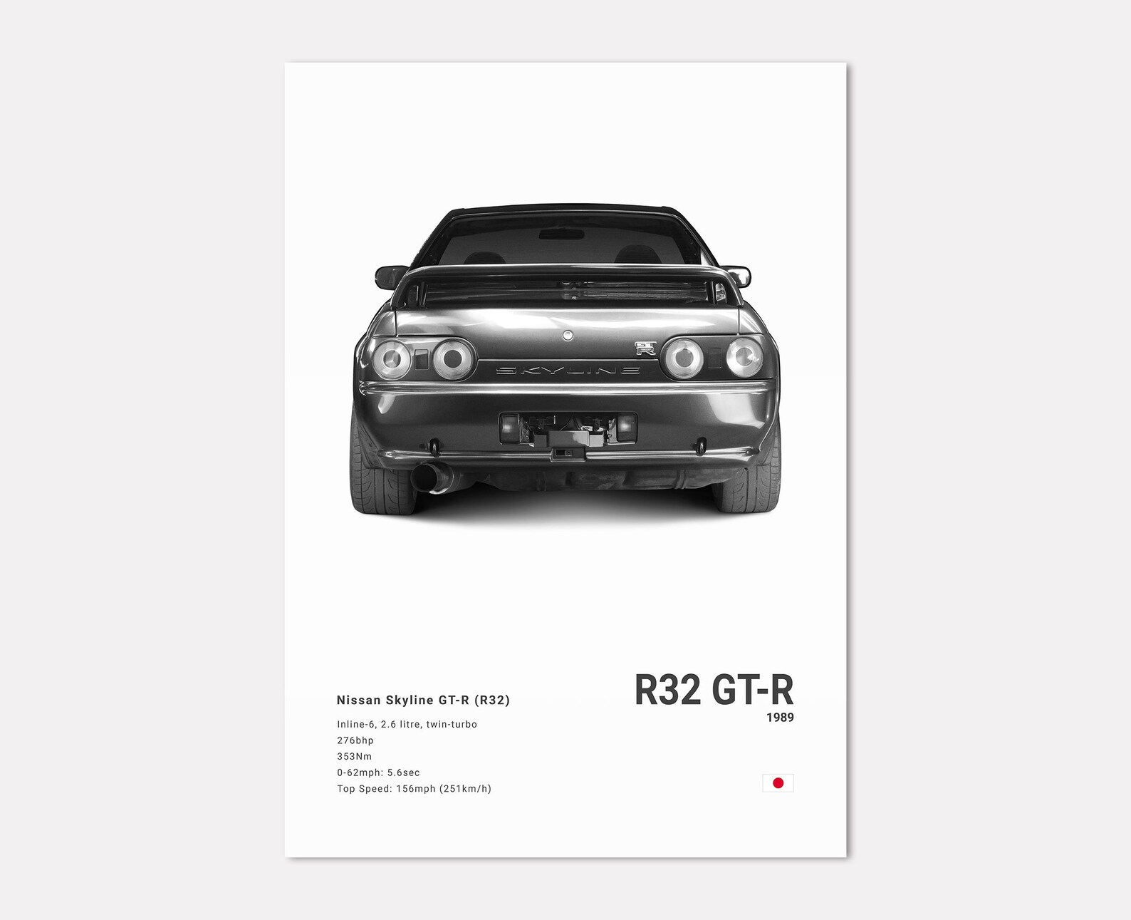 Nissan Skyline R32 Poster Print Wall Art Car Photography - Etsy