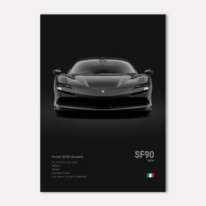 Ferrari SF90 Stradale Poster Print | Wall Art | Car Photography - Etsy