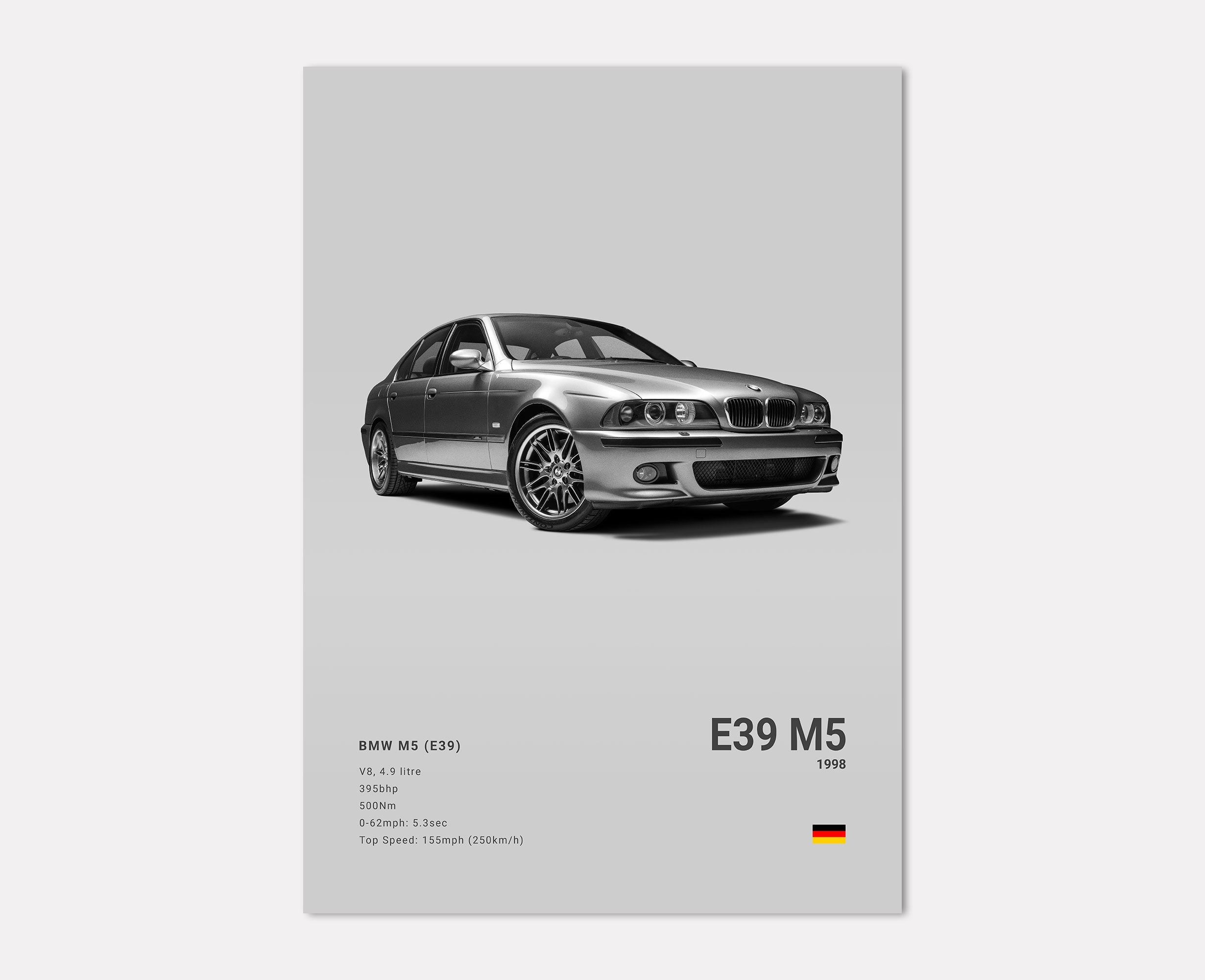 BMW M5 E39 Poster Print Wall Art Car Photography - Etsy