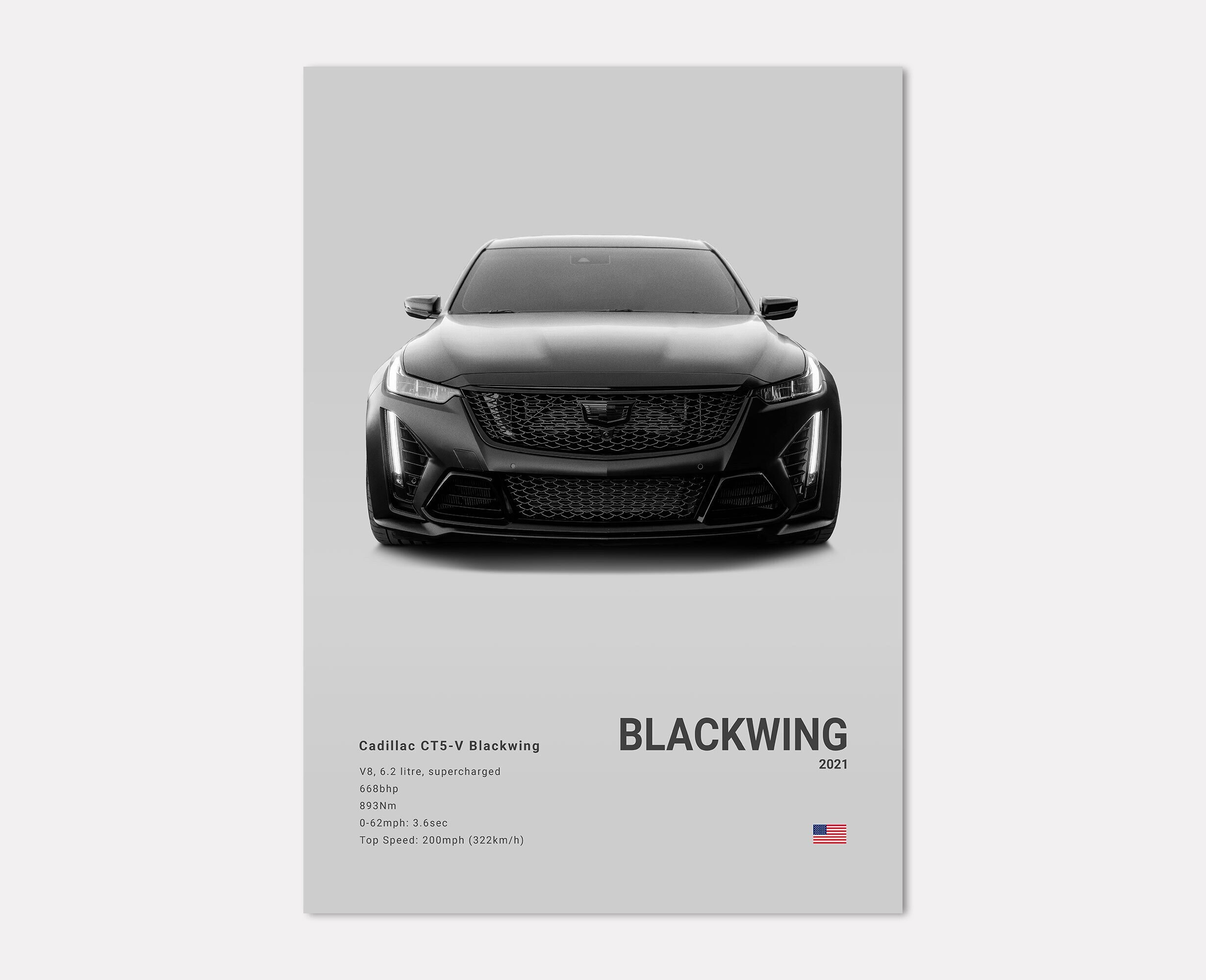 Cadillac CT5-V Blackwing Poster Print Wall Art Car Photography - Etsy
