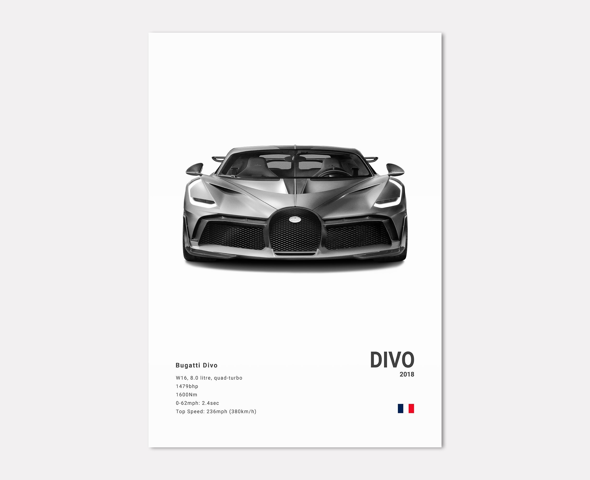 Bugatti Divo Poster Print Wall Art Car Photography - Etsy