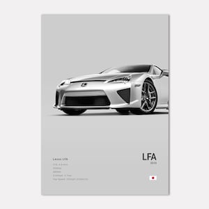 Lexus LFA Poster Print | Wall Art | Car Photography - Etsy
