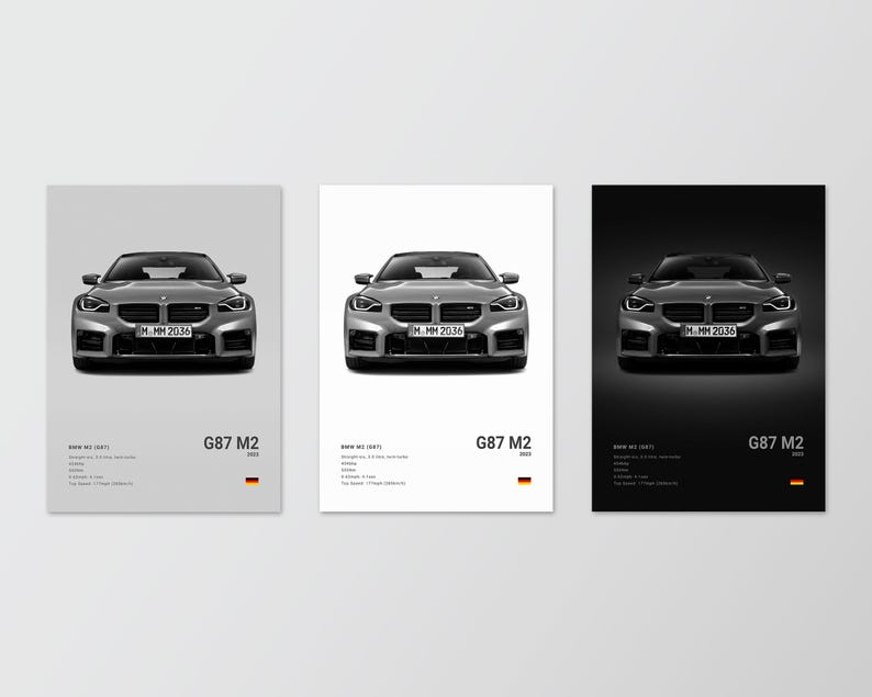 BMW M2 G87 Poster Print | Wall Art | Car Photography - Etsy