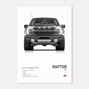 Ford F-150 Raptor 2021 Poster Print | Wall Art | Car Photography - Etsy