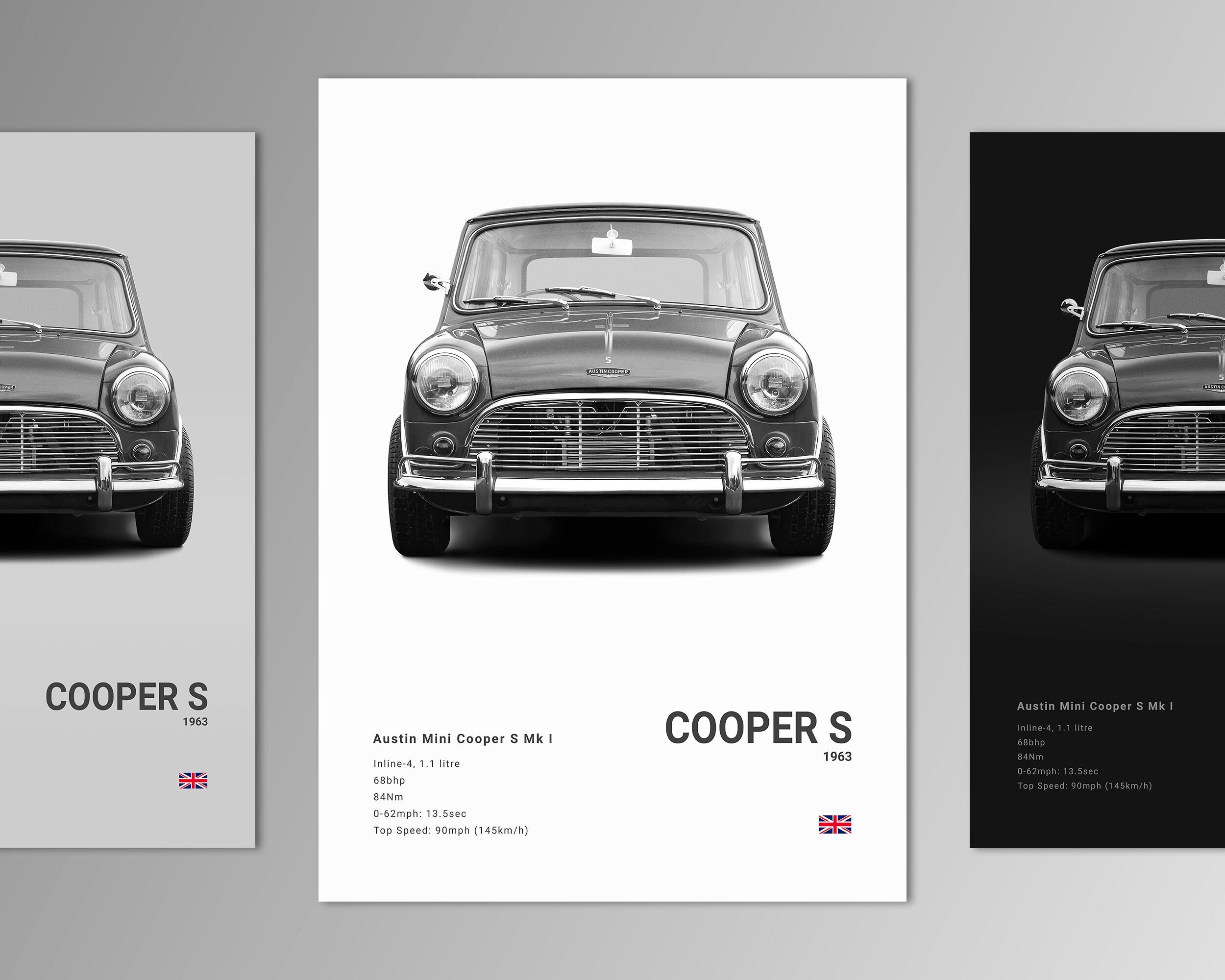 Austin Mini Cooper S Mk1 Poster Print Wall Art Car Photography - Etsy