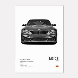 BMW M3 CS F80 Poster Print | Wall Art | Car Photography - Etsy