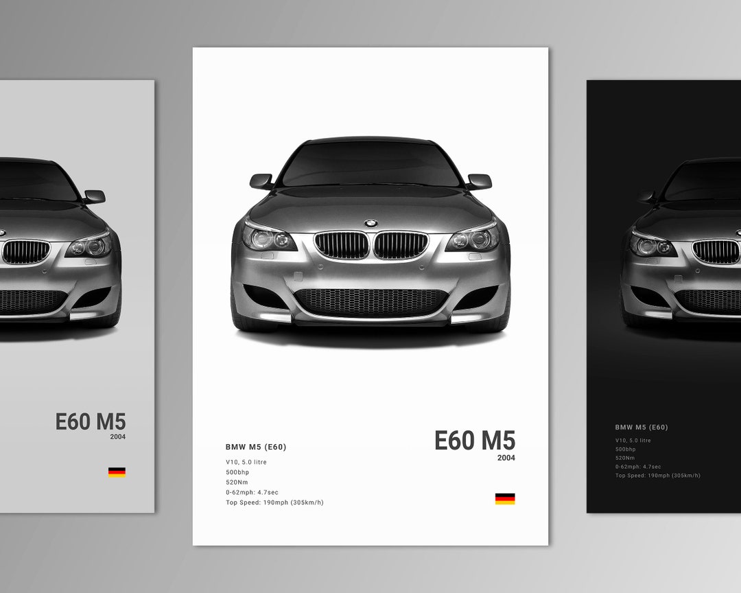 BMW M5 E60 Poster Print | Wall Art | Car Photography - Etsy