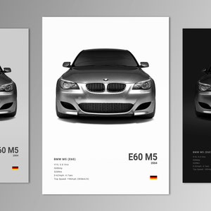 BMW M5 E60 Poster Print | Wall Art | Car Photography - Etsy