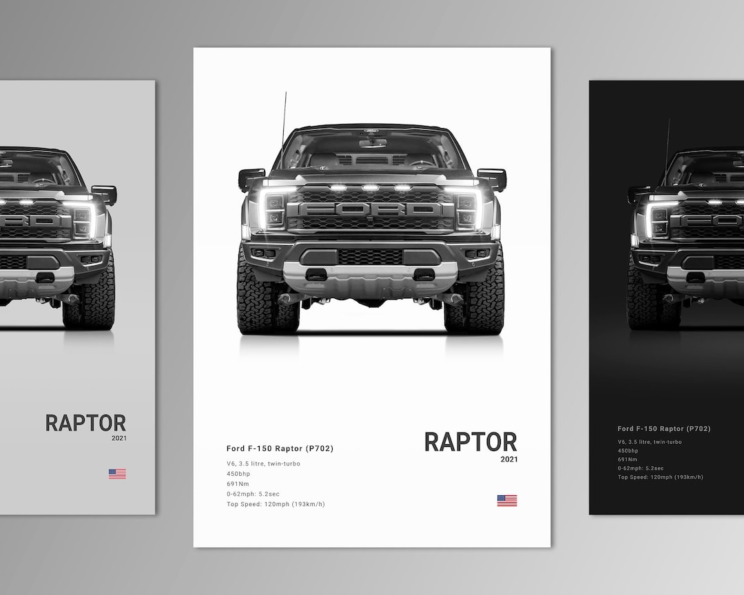 Ford F-150 Raptor 2021 Poster Print | Wall Art | Car Photography - Etsy