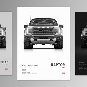 Ford F-150 Raptor 2021 Poster Print | Wall Art | Car Photography - Etsy