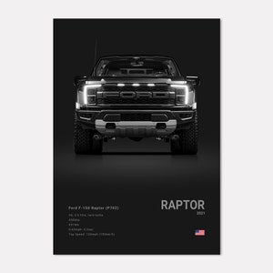 Ford F-150 Raptor 2021 Poster Print | Wall Art | Car Photography - Etsy