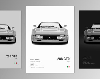 Ferrari 288 GTO Poster - Etsy