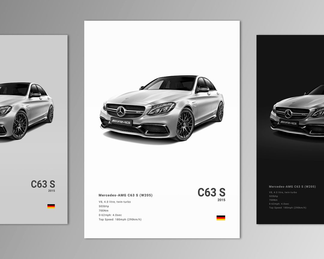 Mercedes-amg C63 S (W205) Poster Print | Wall Art | Car Photography - Etsy