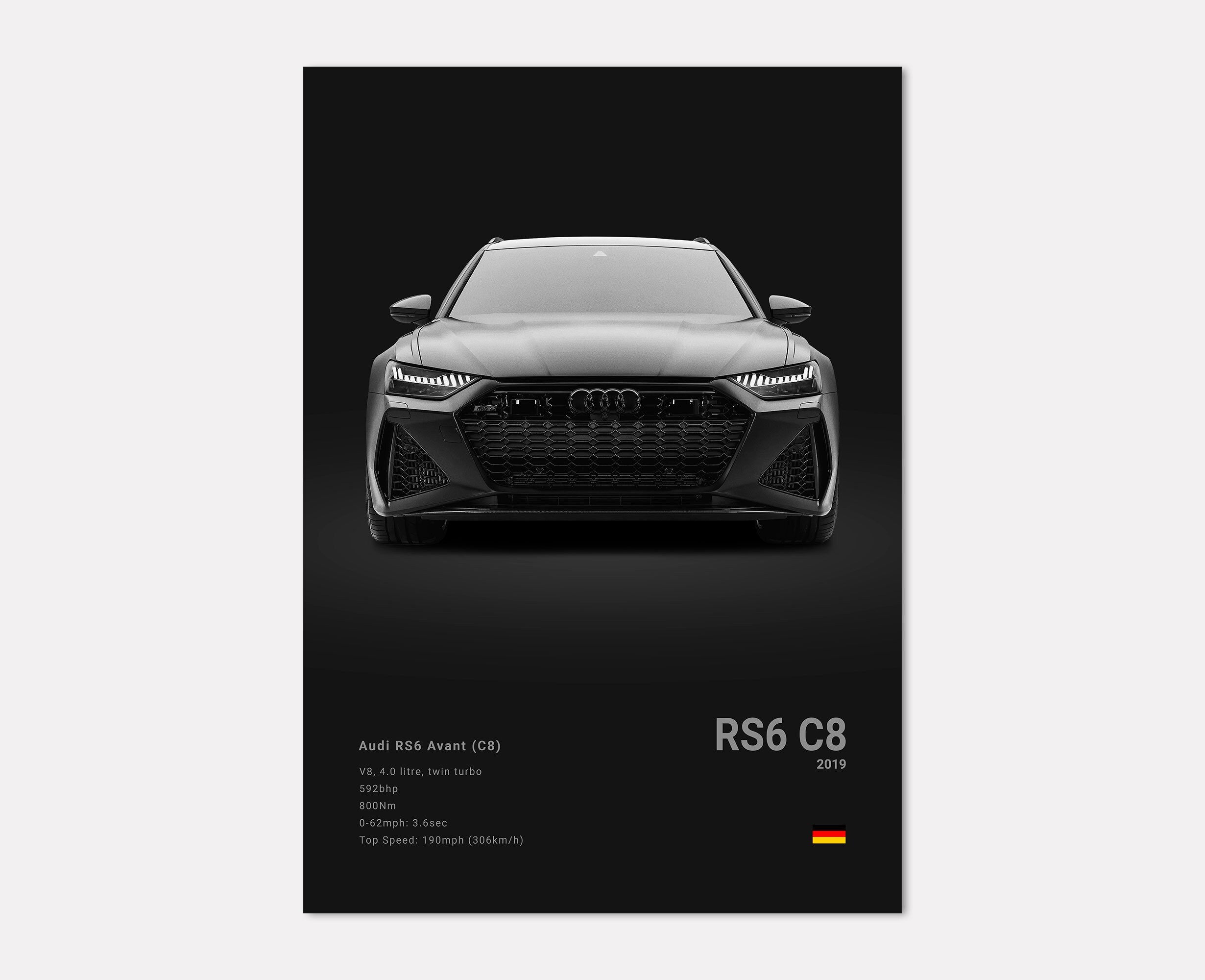 Audi RS6 C8 Supercar Poster Print Wall Art Car Photography - Etsy