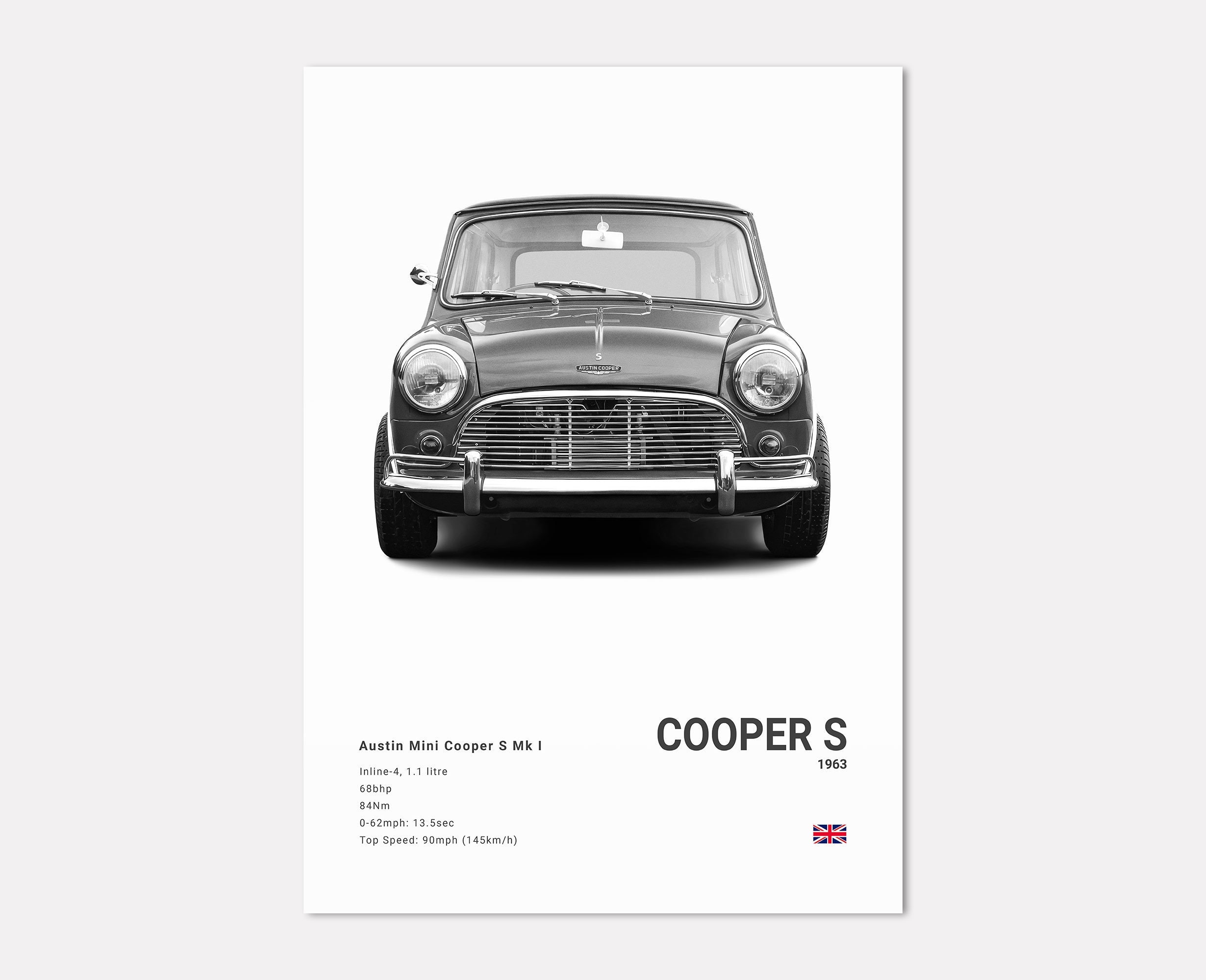 Austin Mini Cooper S Mk1 Poster Print Wall Art Car Photography - Etsy
