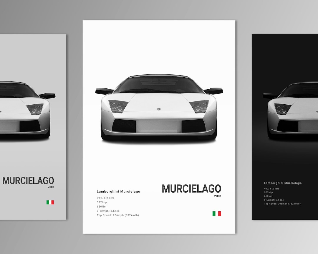 Lamborghini Murcielago Poster Print | Wall Art | Car Photography - Etsy