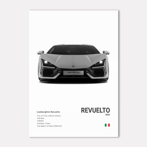 Lamborghini Revuelto Poster Print | Wall Art | Car Photography - Etsy