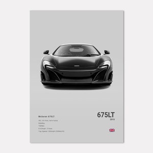 Mclaren 675LT Poster Print | Wall Art | Car Photography - Etsy