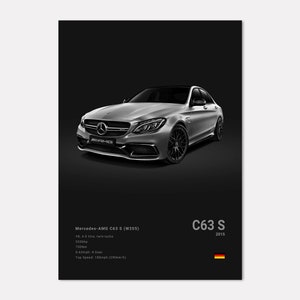 Mercedes-amg C63 S (W205) Poster Print | Wall Art | Car Photography - Etsy