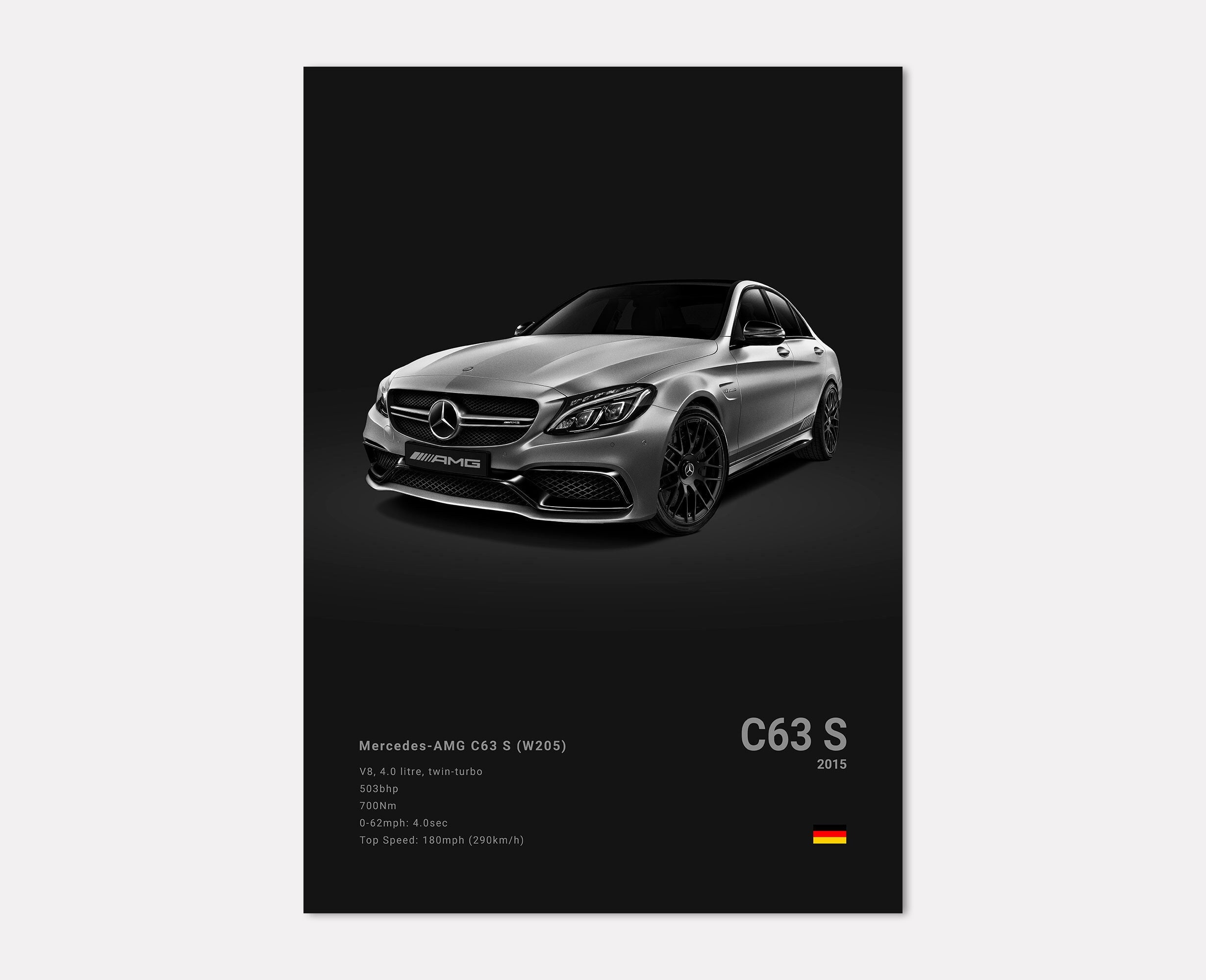 Mercedes-amg C63 S W205 Poster Print Wall Art Car Photography - Etsy