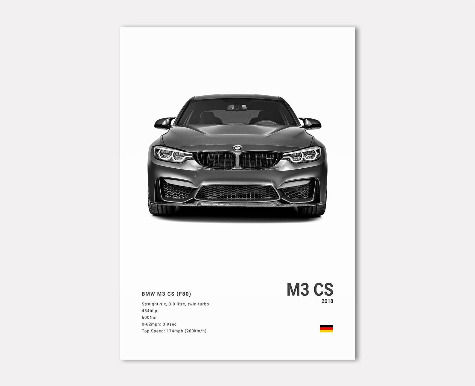 BMW M3 CS F80 Poster Print | Wall Art | Car Photography - Etsy