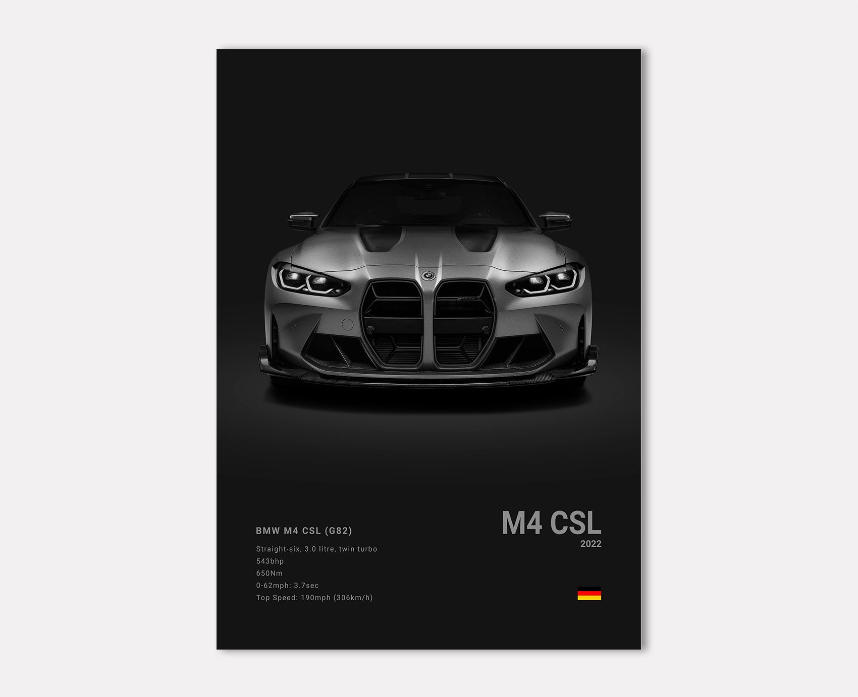 BMW M4 CSL G82 Poster Print Wall Art Car Photography - Etsy