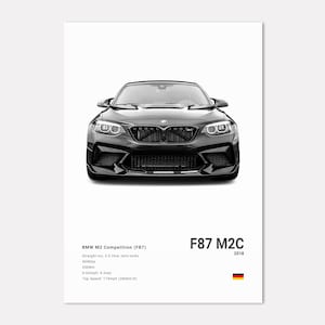 BMW M2 Competition F87 Poster Print | Wall Art | Car Photography - Etsy