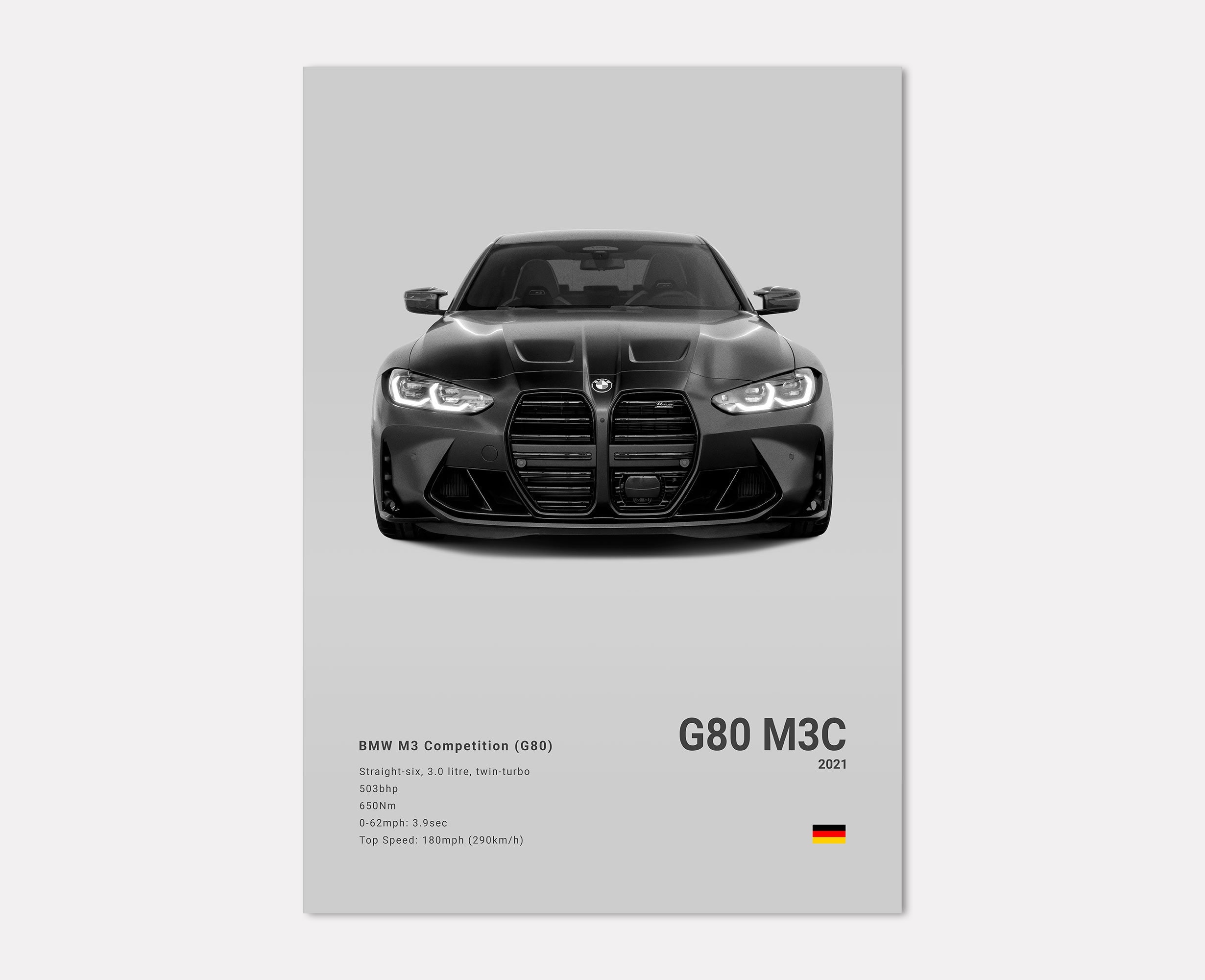 BMW M3 Competition G80 Poster Print Wall Art Car Photography - Etsy