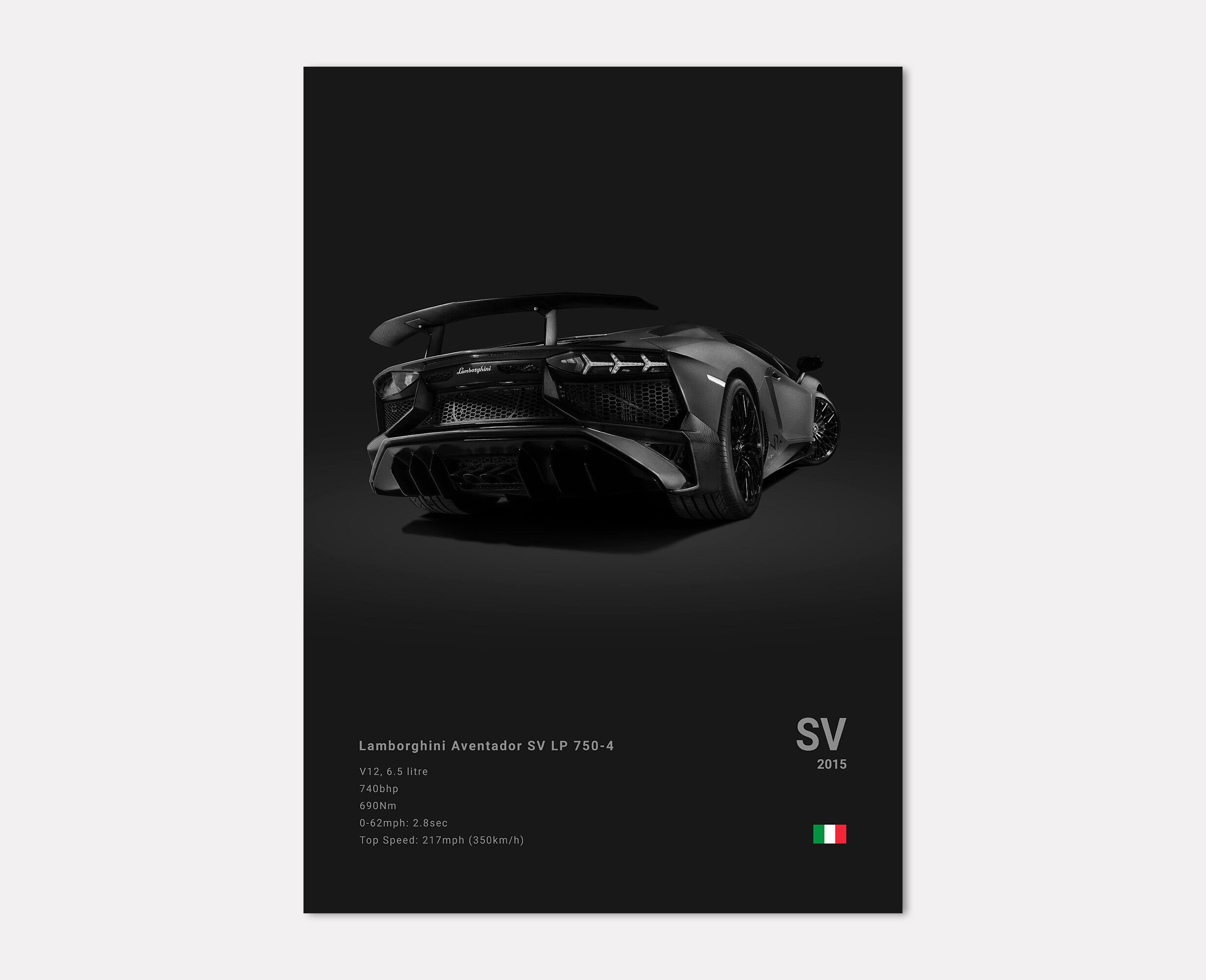 Lamborghini Aventador SV Poster Print Wall Art Car Photography - Etsy