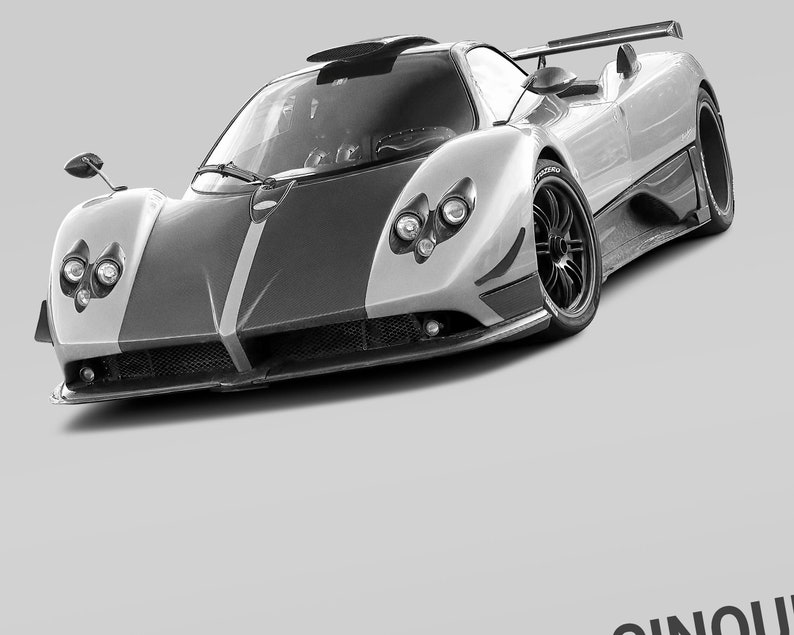 Pagani Zonda Cinque Poster Print Wall Art Car Photography - Etsy