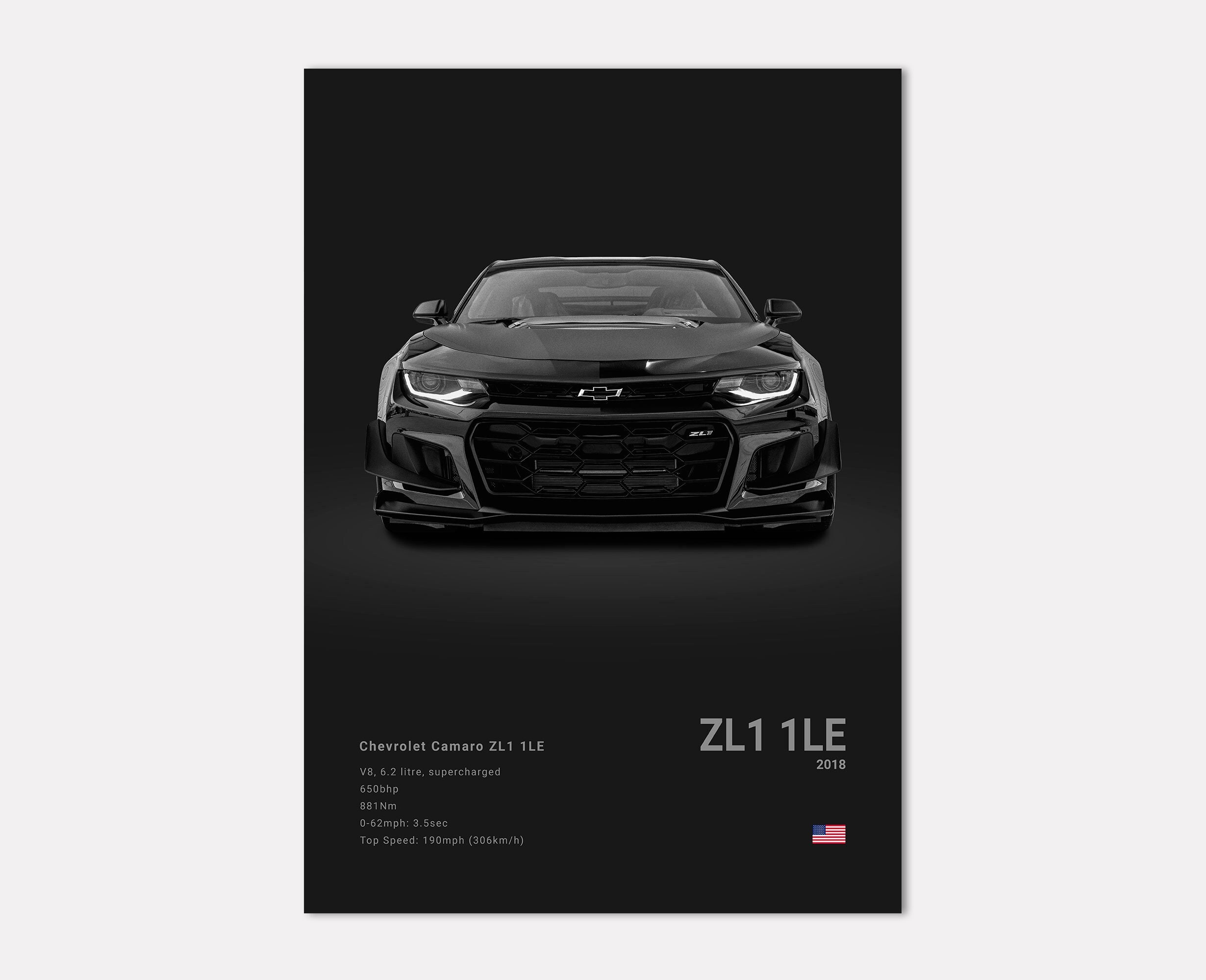 Chevrolet Camaro ZL1 1LE Poster Print Wall Art Car Photography - Etsy