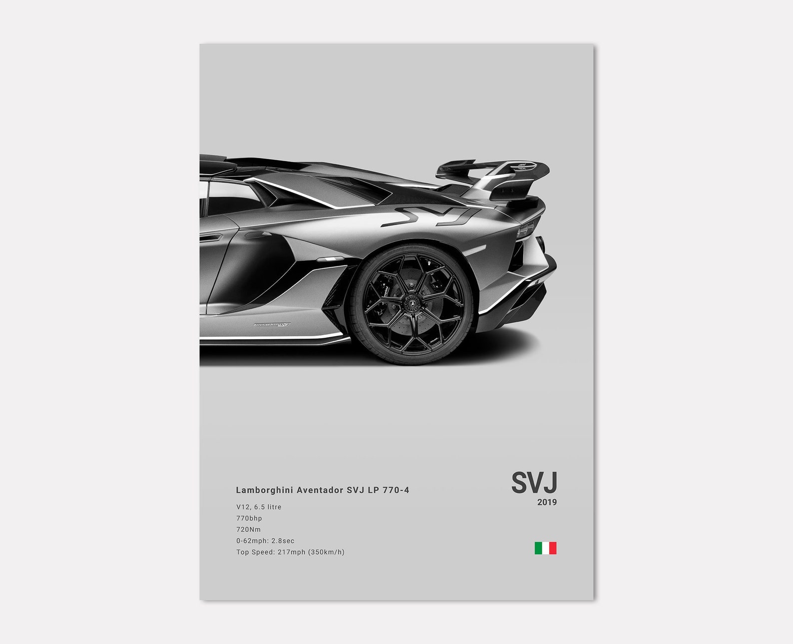 Lamborghini Aventador SVJ Poster Print Wall Art Car - Etsy UK