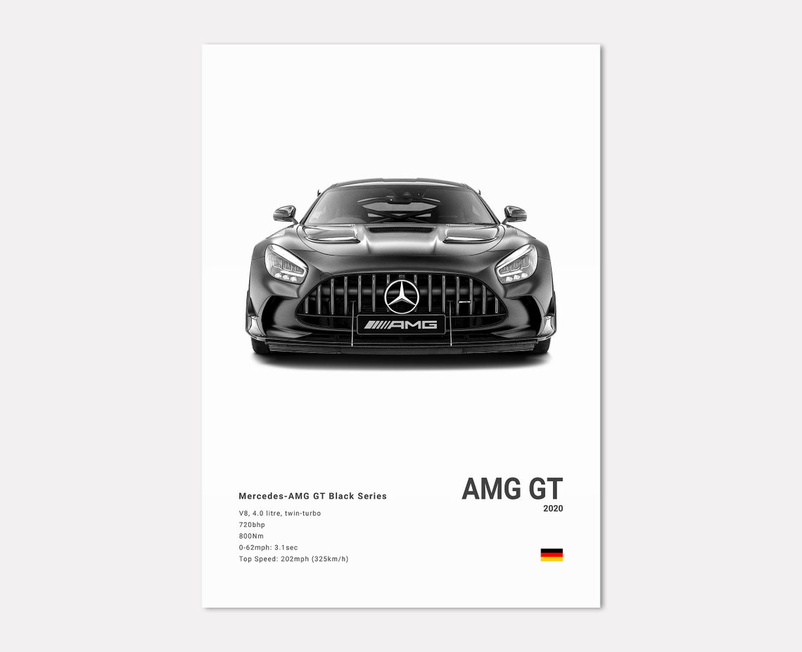 Mercedes-amg GT Black Series Poster Print Wall Art Car Photography - Etsy