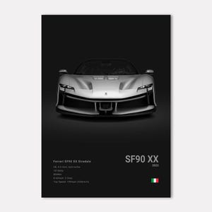 Ferrari SF90 XX Stradale Poster Print Wall Art Car Photography - Etsy