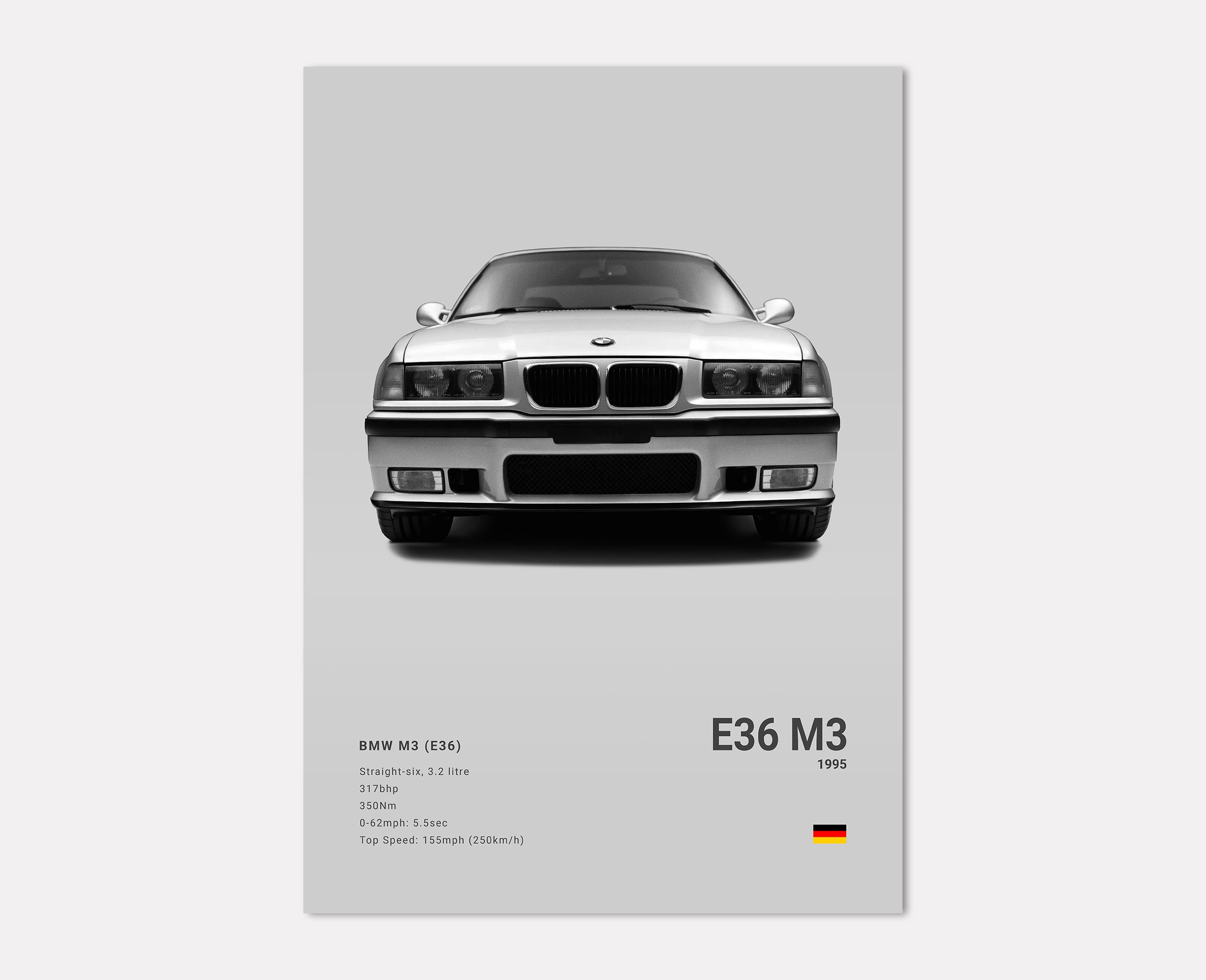 BMW M3 E36 Poster Print Wall Art Car Photography - Etsy