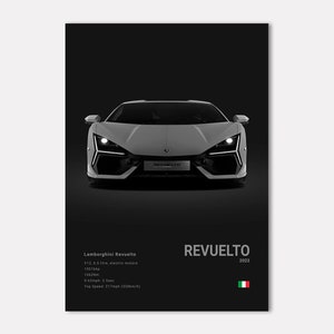 Lamborghini Revuelto Poster Print | Wall Art | Car Photography - Etsy