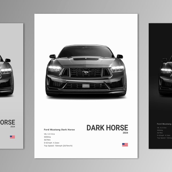 Ford Dark Horse Art - Etsy