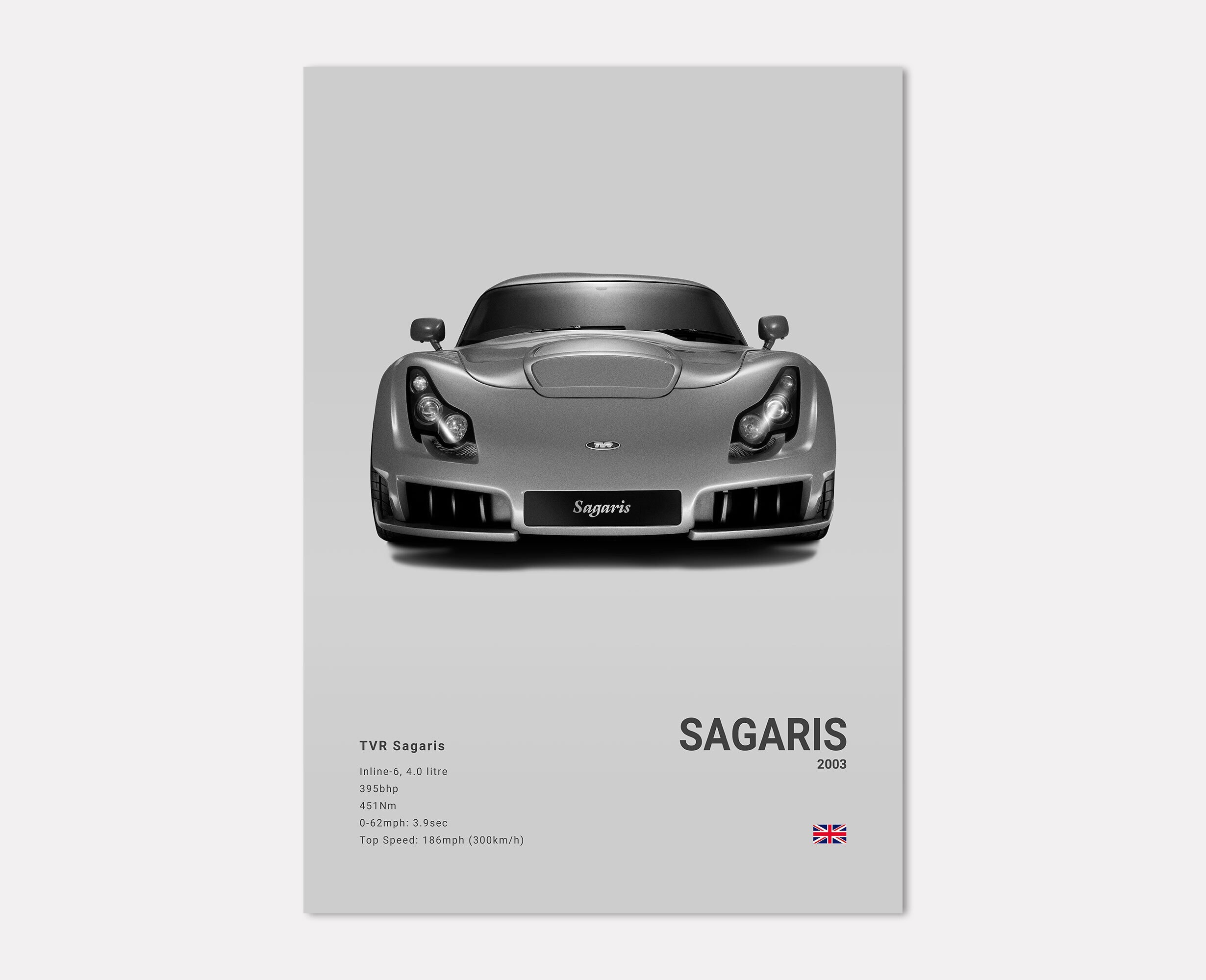 TVR Sagaris Poster Print Wall Art Car Photography - Etsy