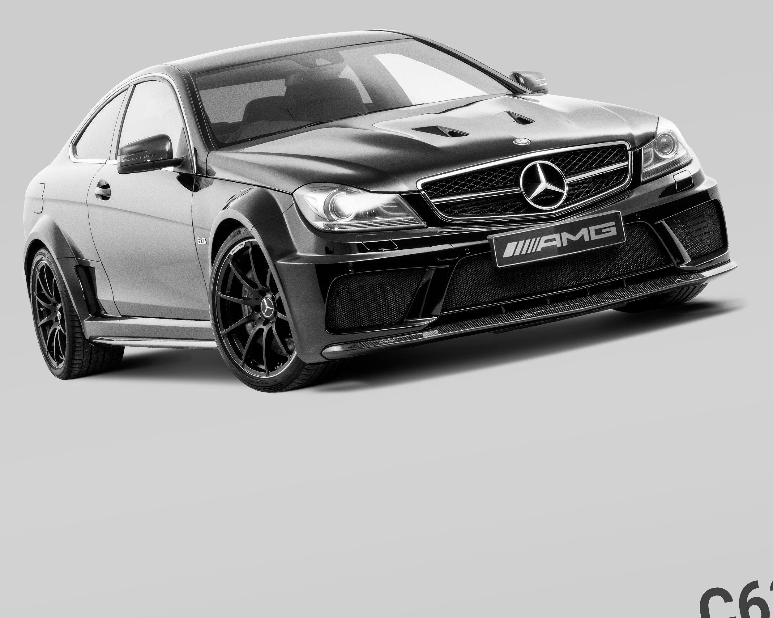 Mercedes Benz C63 AMG Black Series 2011 Poster Print Wall Art Car ...