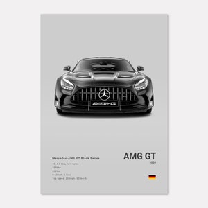 Mercedes-amg GT Black Series Poster Print | Wall Art | Car Photography ...