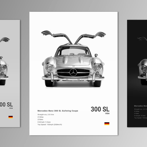 Mercedes Car Poster - Etsy