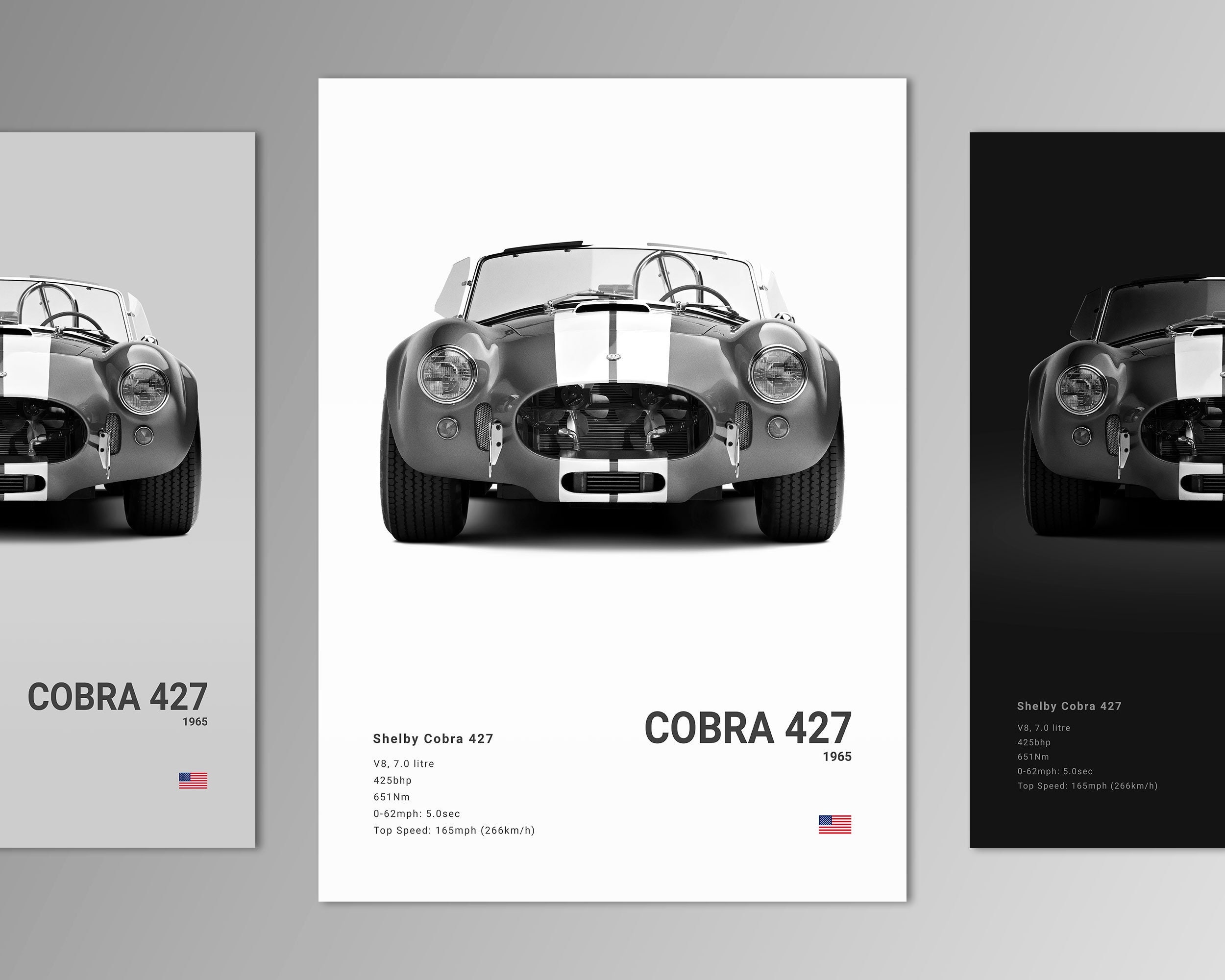 Shelby Cobra 427 Poster Print Wall Art Car Photography - Etsy