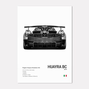 Pagani Huayra Roadster BC Poster Print | Wall Art | Car Photography - Etsy