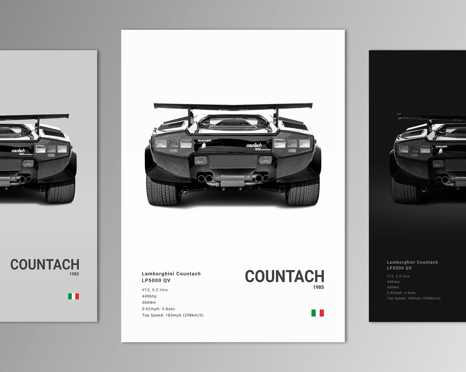 Lamborghini Countach LP5000 QV Poster Print Wall Art Car Photography - Etsy