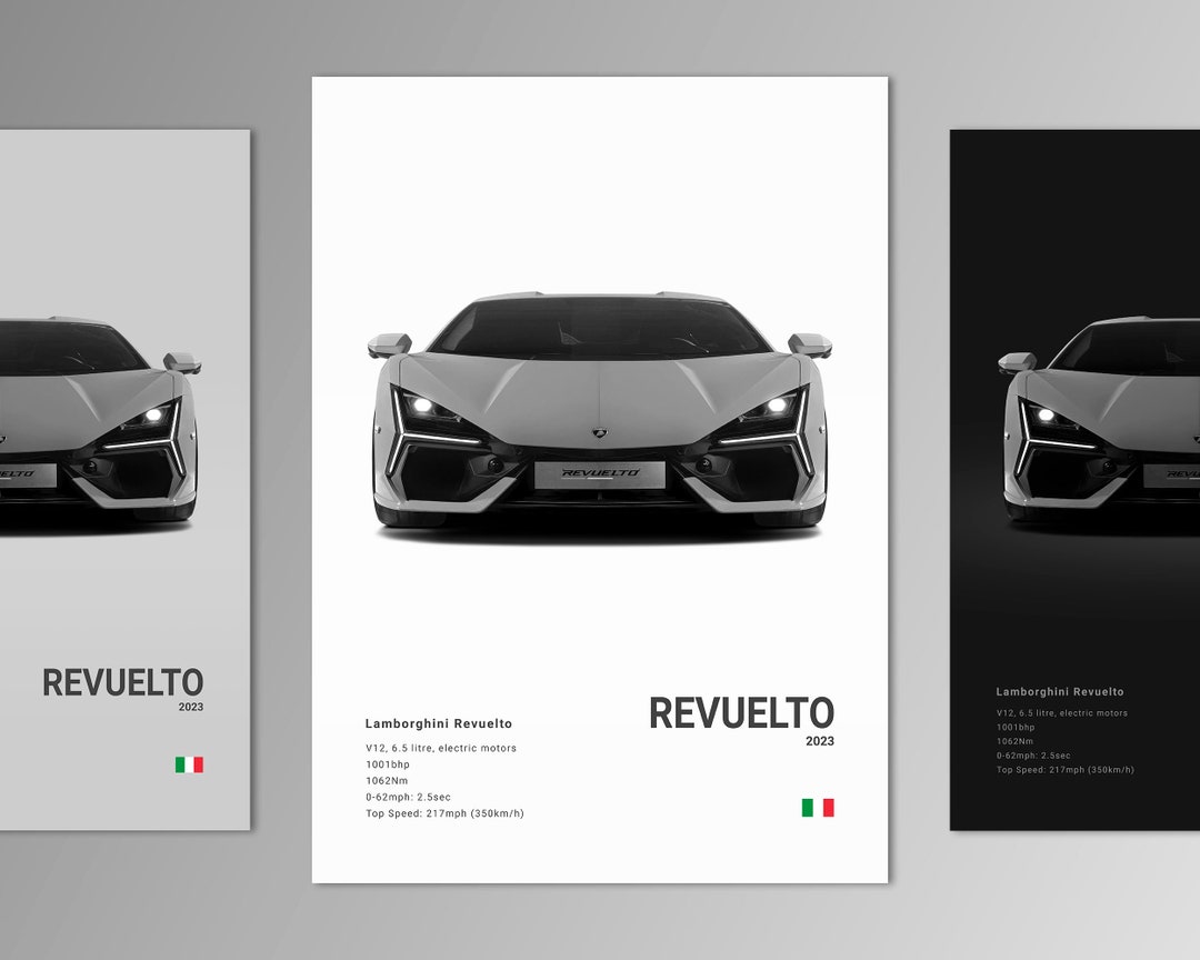 Lamborghini Revuelto Poster Print | Wall Art | Car Photography - Etsy