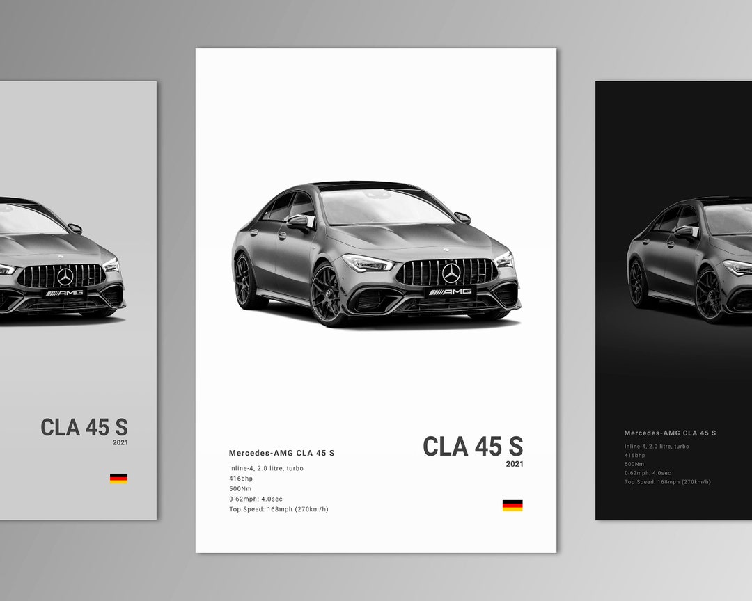 Mercedes-amg CLA 45 S Poster Print | Wall Art | Car Photography - Etsy