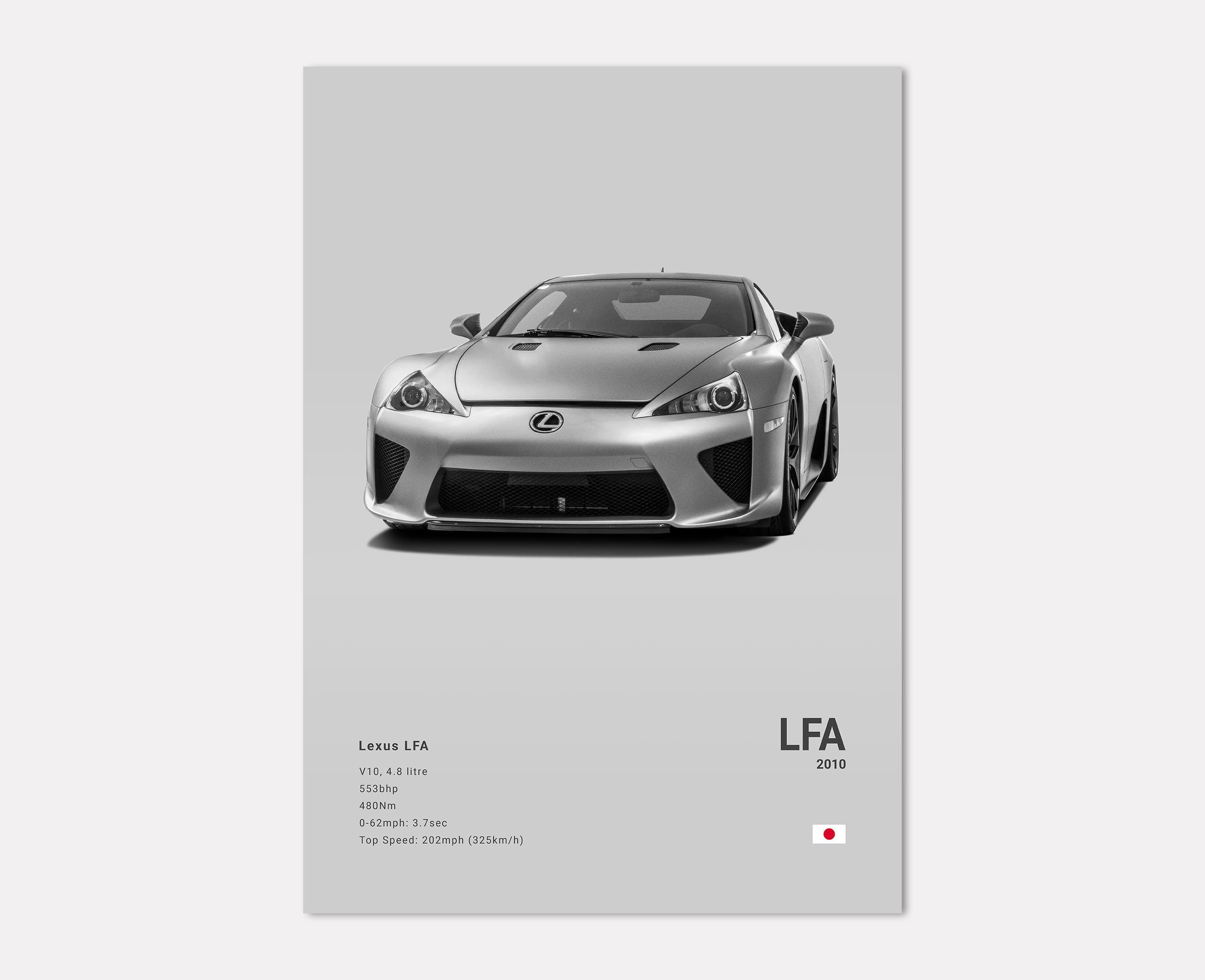 Lexus LFA Poster Print Wall Art Car Photography - Etsy